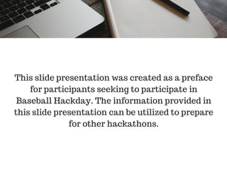 Demystifying a Hackathon | PPT