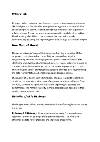 Demystifying AI | A Comprehensive Guide | PDF | Technology Industry ...