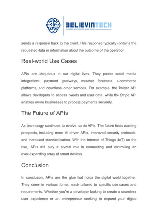 Demystifying APIs_ Exploring the Various Types of APIs to Power Your ...