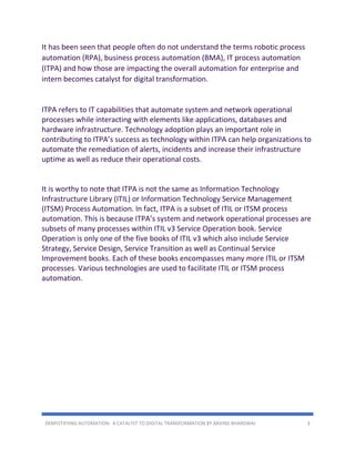 Demystifying Automation - A Catalyst to Digital Transformation A ...