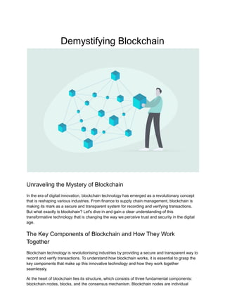Demystifying Blockchain | PDF