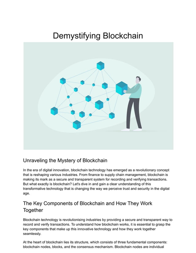 Demystifying Blockchain | PDF