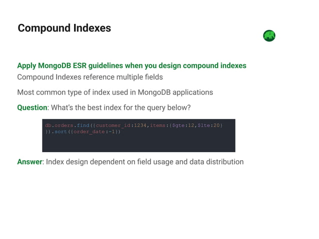 Performance Optimization MongoDB: Compound Indexes | PDF