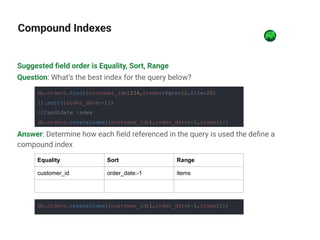 Performance Optimization MongoDB: Compound Indexes | PPT