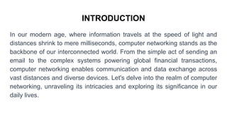Demystifying Computer Networking: Connecting the World Digitally | PDF