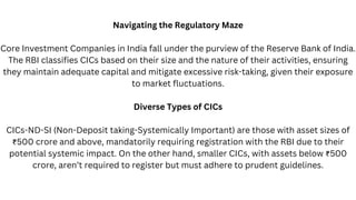Demystifying Core Investment Companies Your Comprehensive Guide to CICs ...