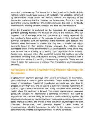 Demystifying Cryptocurrency Payment Gateways How They Work | PDF
