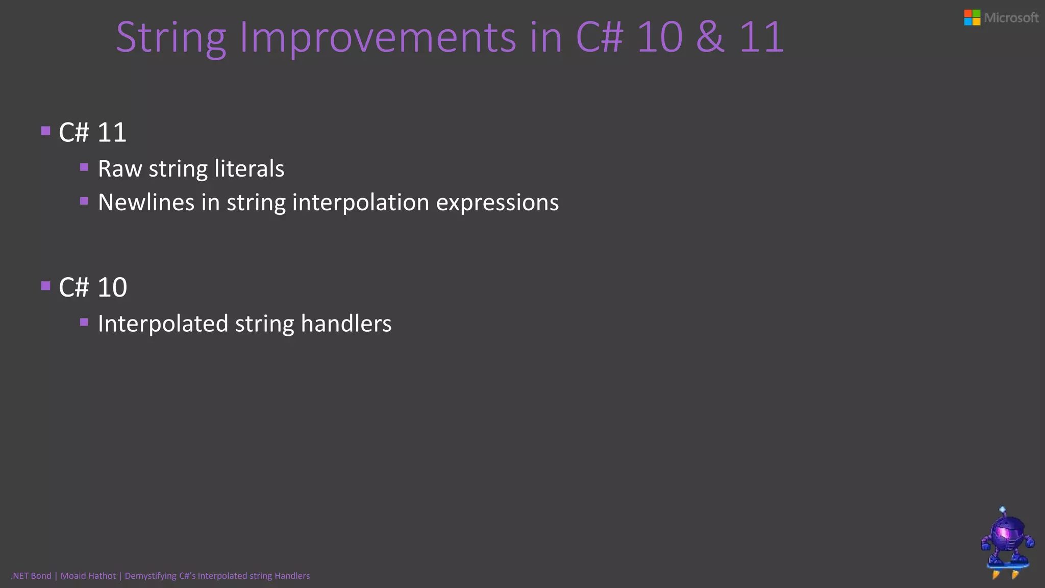 Demystifying C#'s Interpolated string Handlers | PPTX