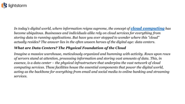 Demystifying Data Centers The Backbone of Cloud Computing.pptx