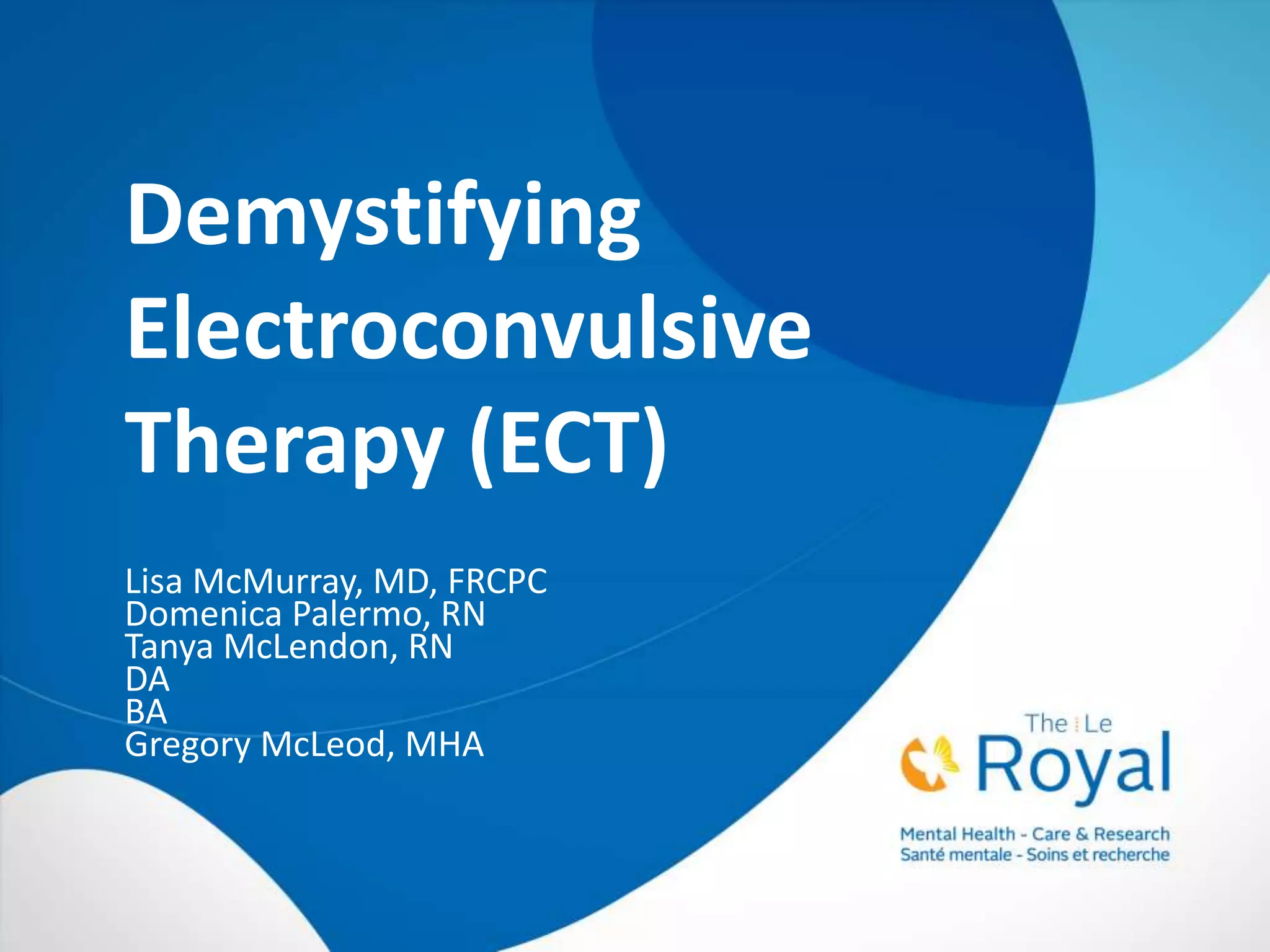 Demystifying ECT | PPT