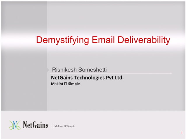 Demystifying email deliverability | PPT