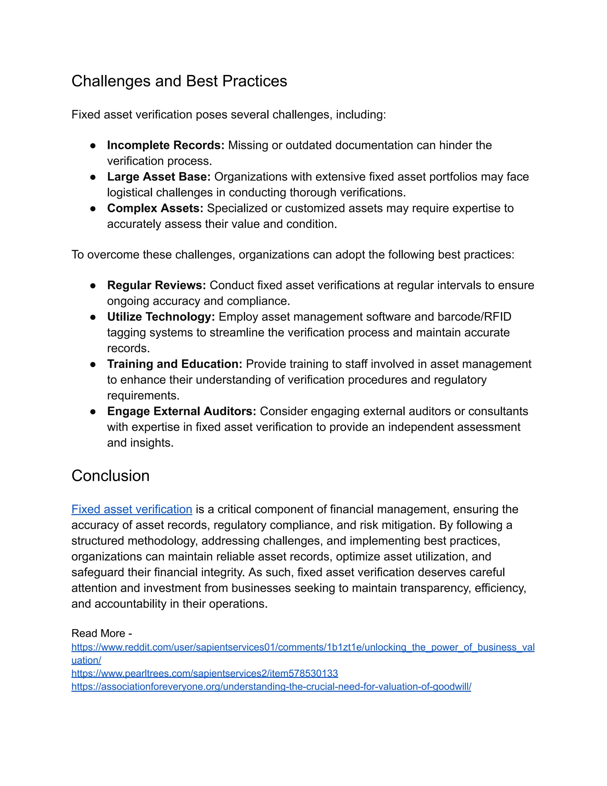 Demystifying Fixed Asset Verification_ A Crucial Component of Financial Management.pdf | Stocks ...