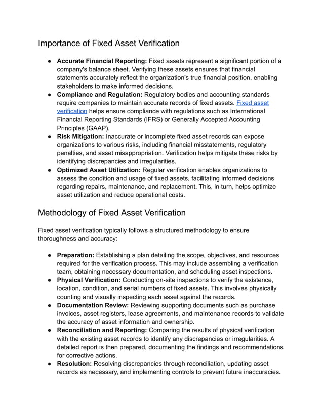 Demystifying Fixed Asset Verification_ A Crucial Component of Financial ...