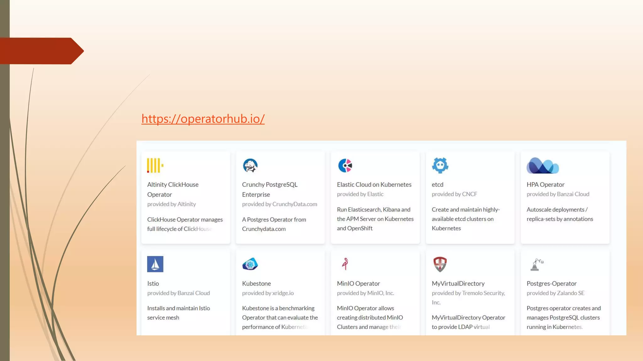 Demystifying k8s operators | PPT