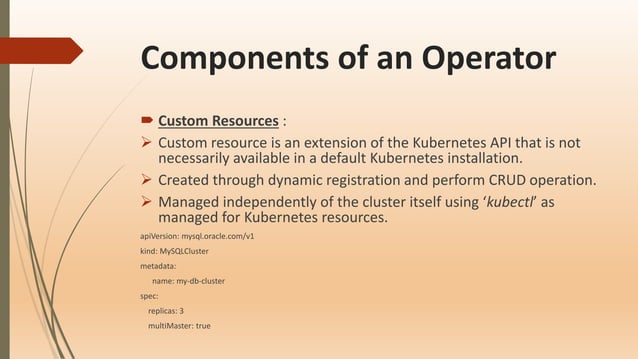 Demystifying k8s operators | PPTX | Cloud Computing | Internet