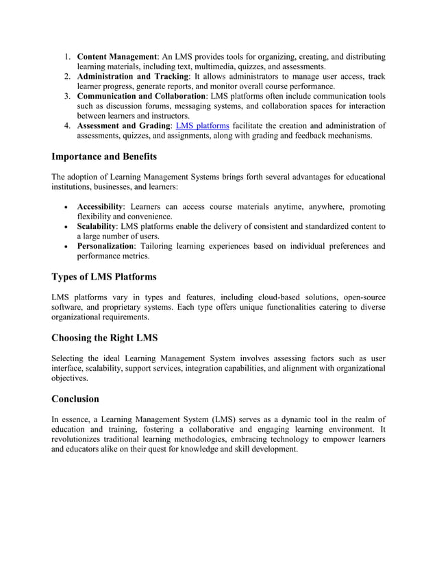 Demystifying Learning Management Systems | PDF