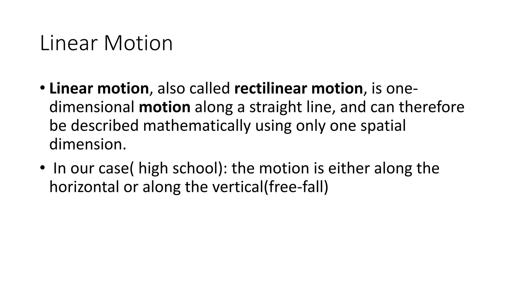 Demystifying linear motion speed velocity and acceleration | PPT