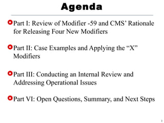 Demystifying Medicare's Four New Modifiers Related to Modifier -59 | PPT