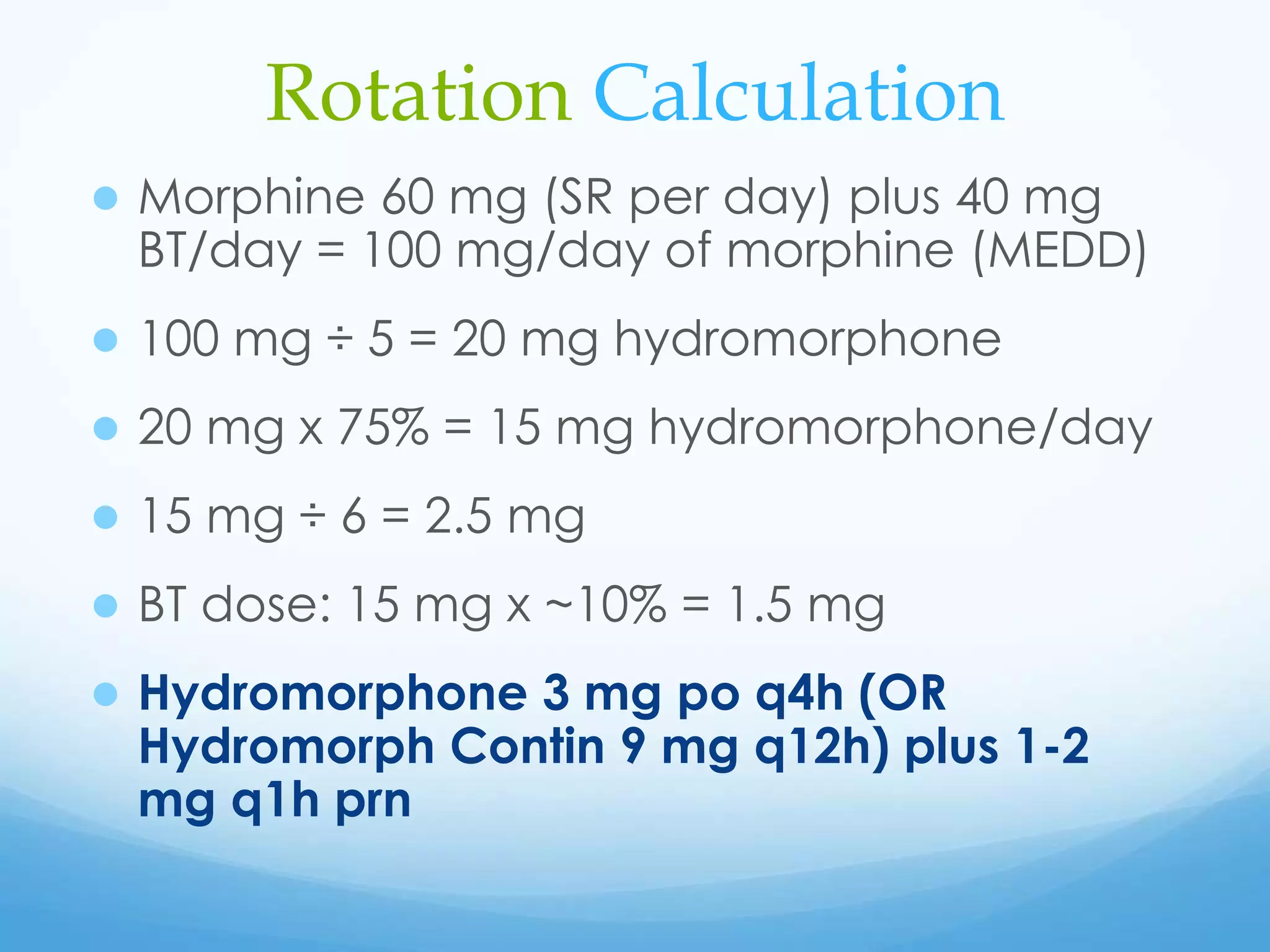 Demystifying opioid rotation calculations v1.1 | PPTX