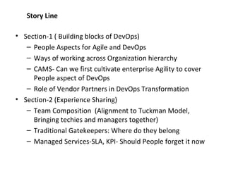 Demystifying people aspect of DevOps Complexity Cube-Story Line | PPT