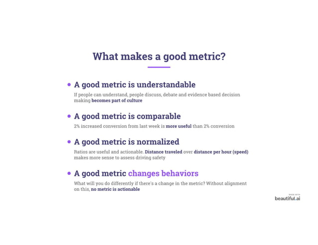 Demystifying product metrics | PPT