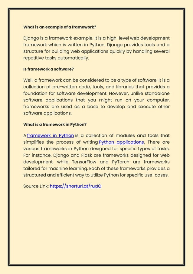 Demystifying Programming Frameworks A Step By Step Guidepdf 