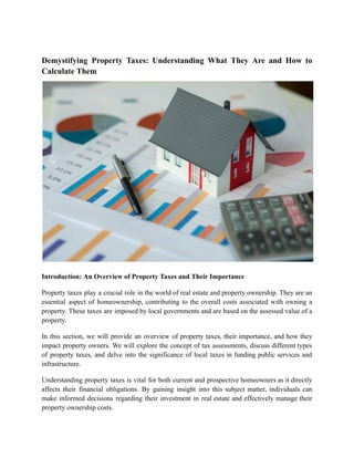 Demystifying Property Taxes_ Understanding What They Are and How to ...