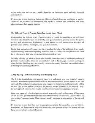 Demystifying Property Taxes_ Understanding What They Are and How to ...
