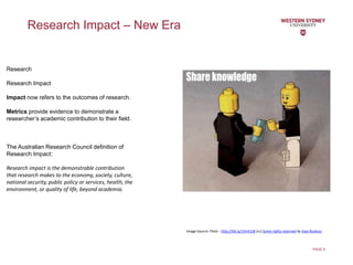 Demystifying research impact metrics and library support | PPT