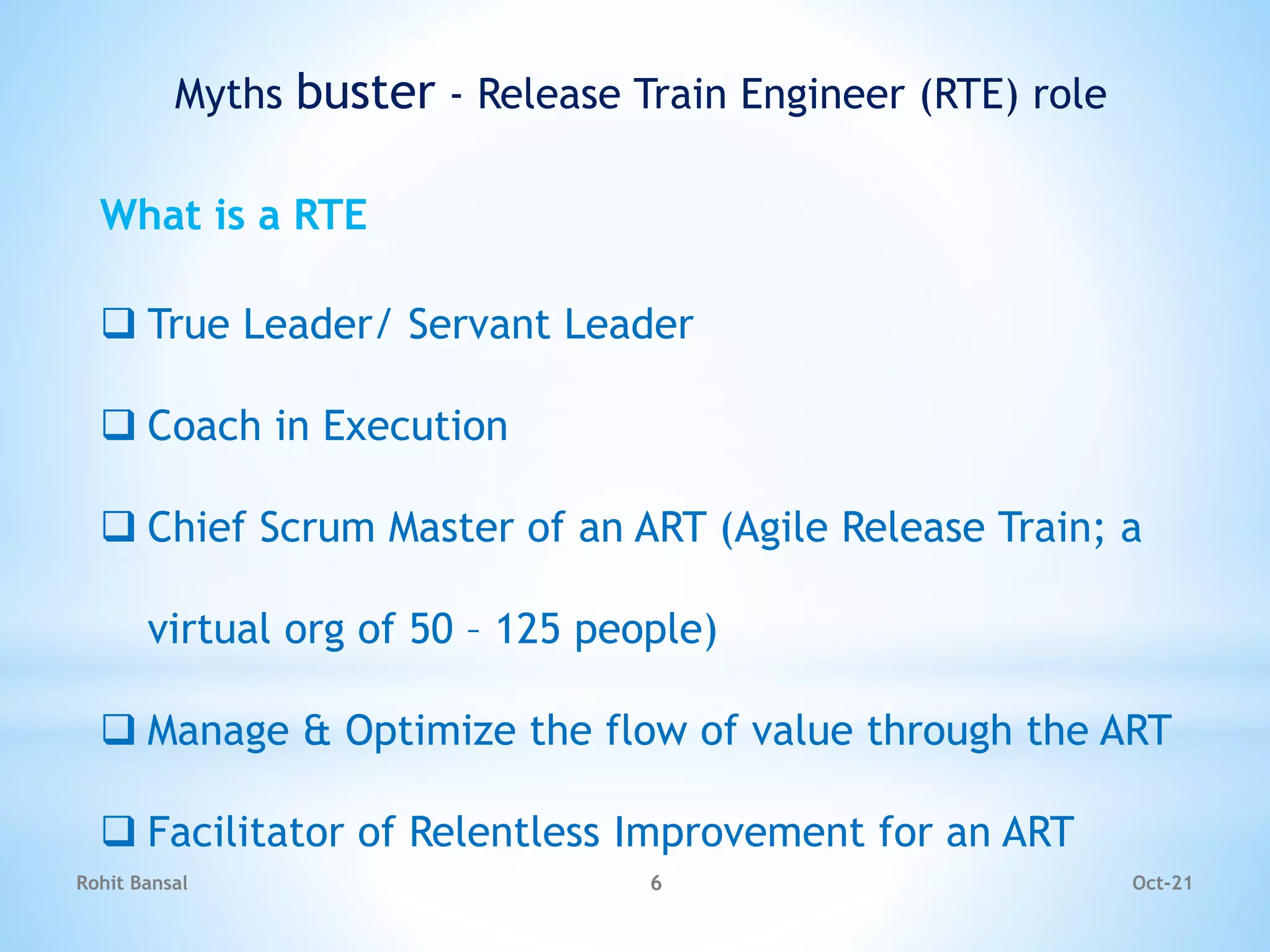 Agile Network India | De-mystifying the Role of a Release Train ...