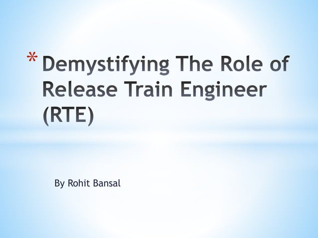 Agile Network India | De-mystifying the Role of a Release Train ...