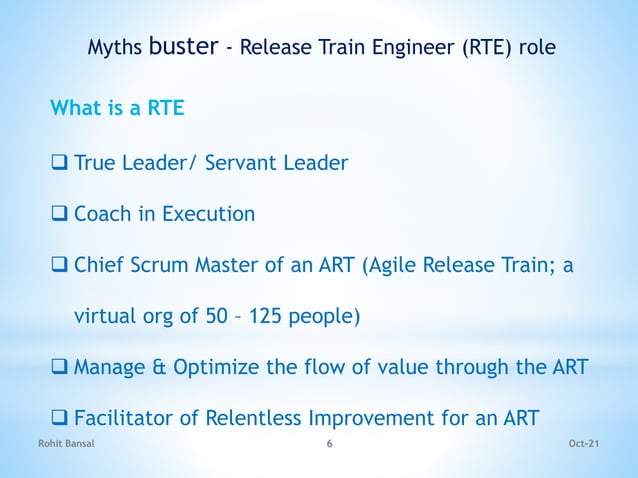 Agile Network India | De-mystifying the Role of a Release Train ...