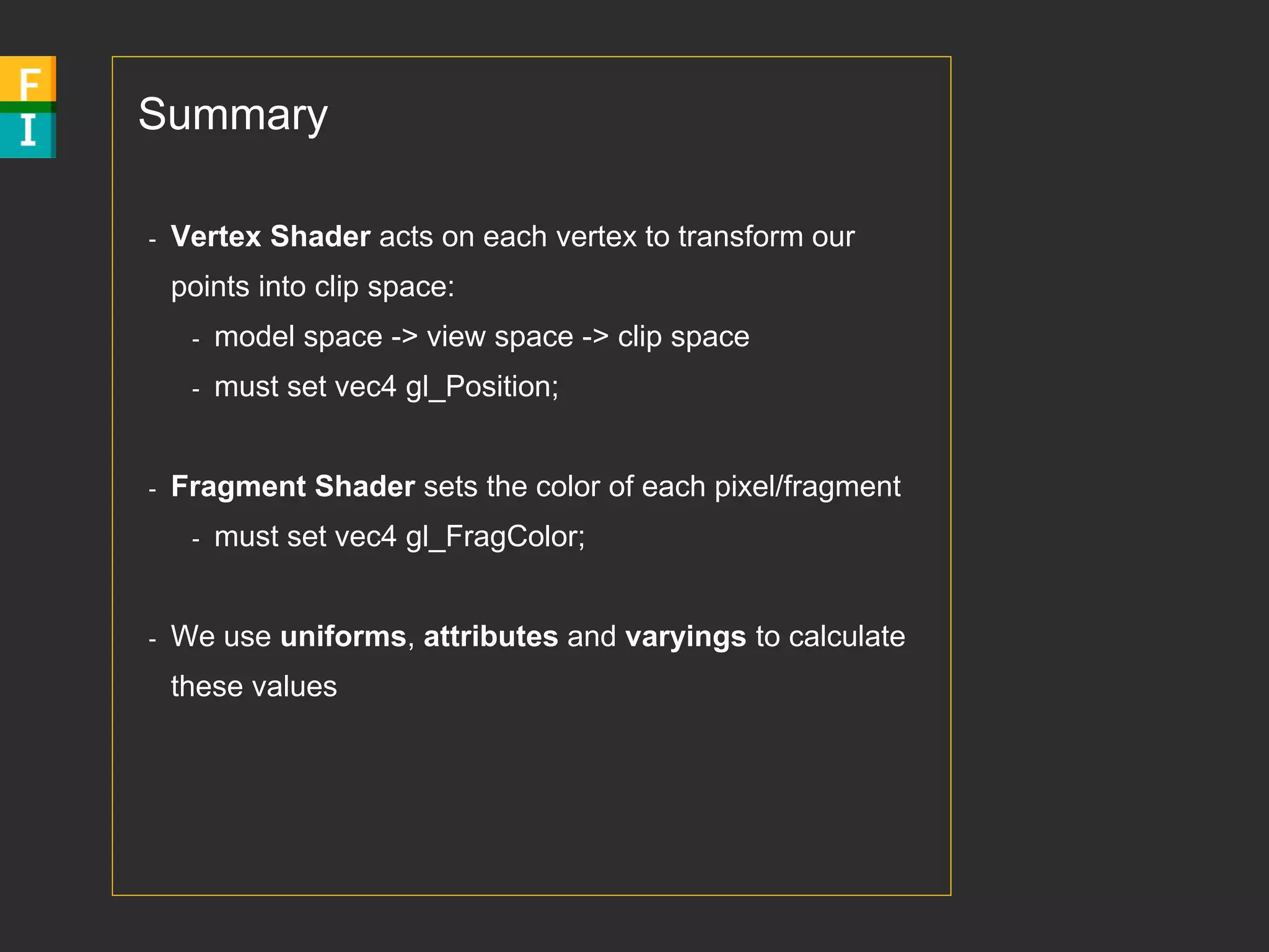 Demystifying shaders | PPTX