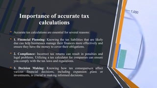 A Complete Guide to Using a Calculator for Corporate Taxes | PPTX ...