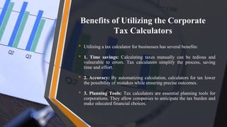A Complete Guide to Using a Calculator for Corporate Taxes | PPTX ...