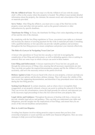 Demystifying Texas Lien Law- Understanding The Basics And Implications.docx