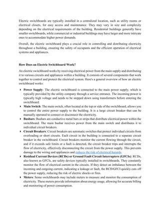 Demystifying the Electric Switchboard: Everything You Need to Know! | PDF