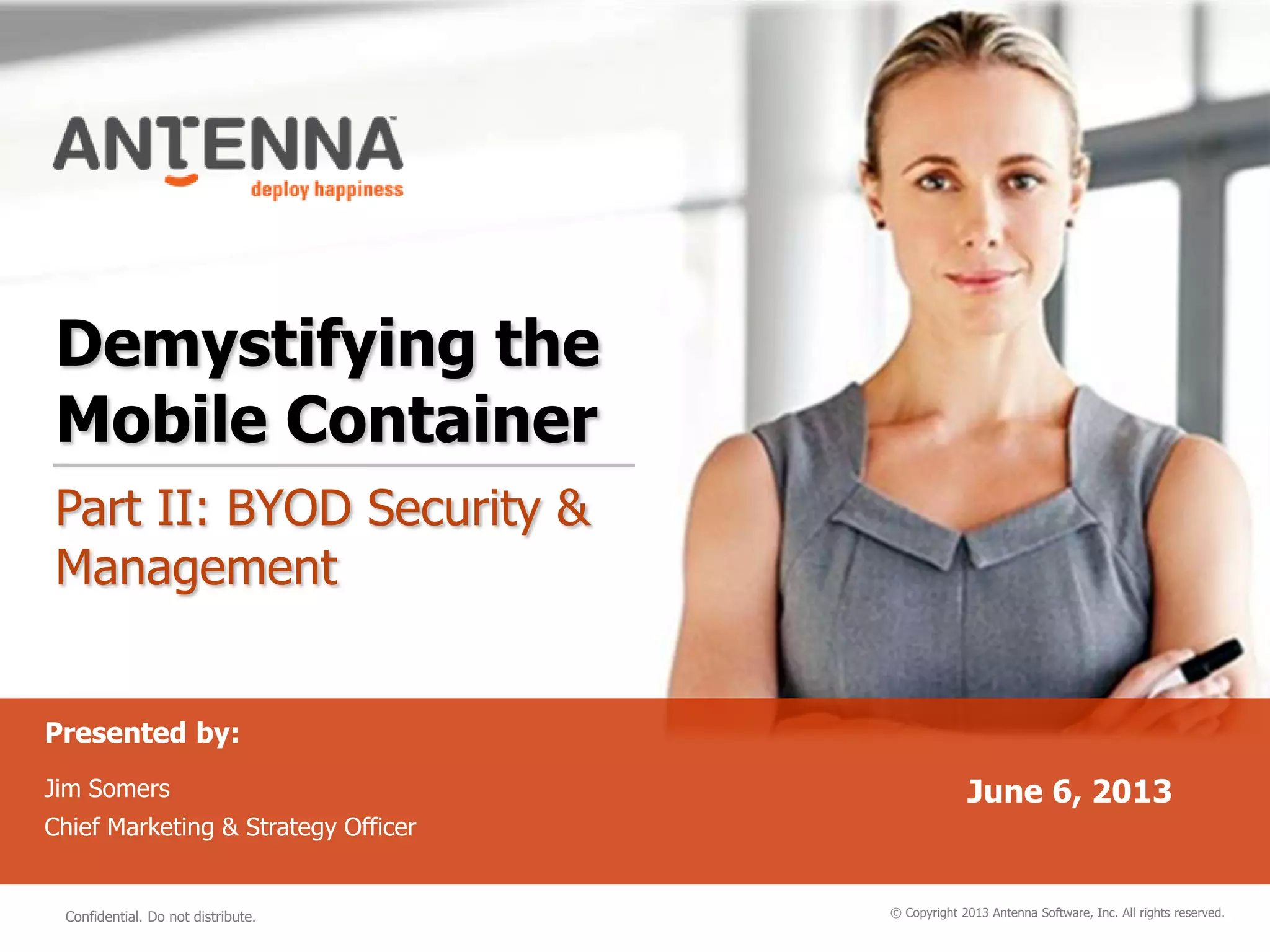 Demystifying the Mobile Container - PART 2 | PPT