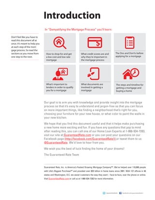 Demystifying the mortgage process guaranteed rate | PDF