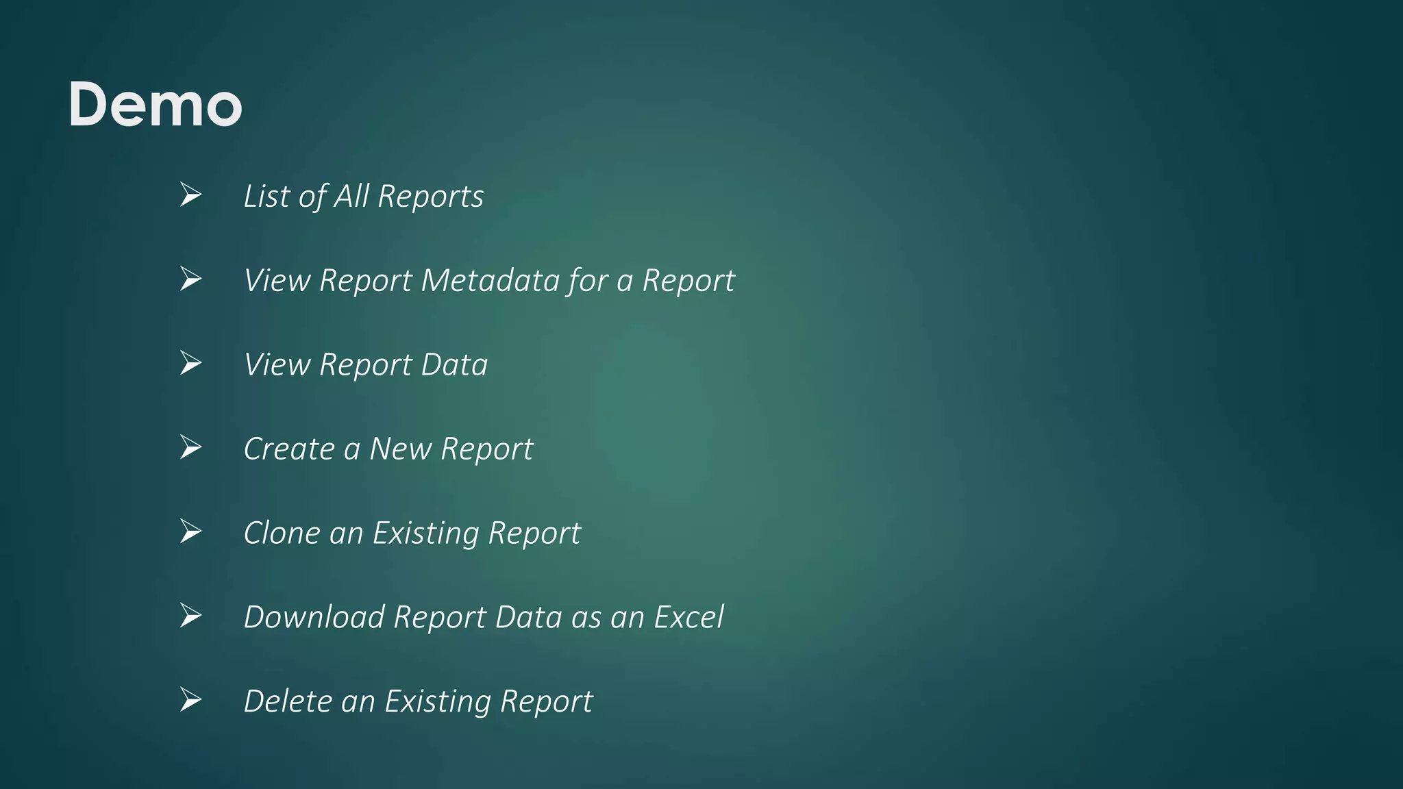 Demystifying the salesforce reports api | PPTX | Internet | Computing
