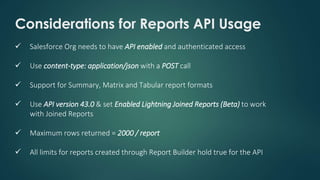 Demystifying the salesforce reports api | PPTX | Internet | Computing