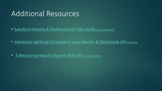 Demystifying the salesforce reports api | PPTX | Internet | Computing
