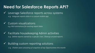 Demystifying the salesforce reports api | PPTX | Internet | Computing