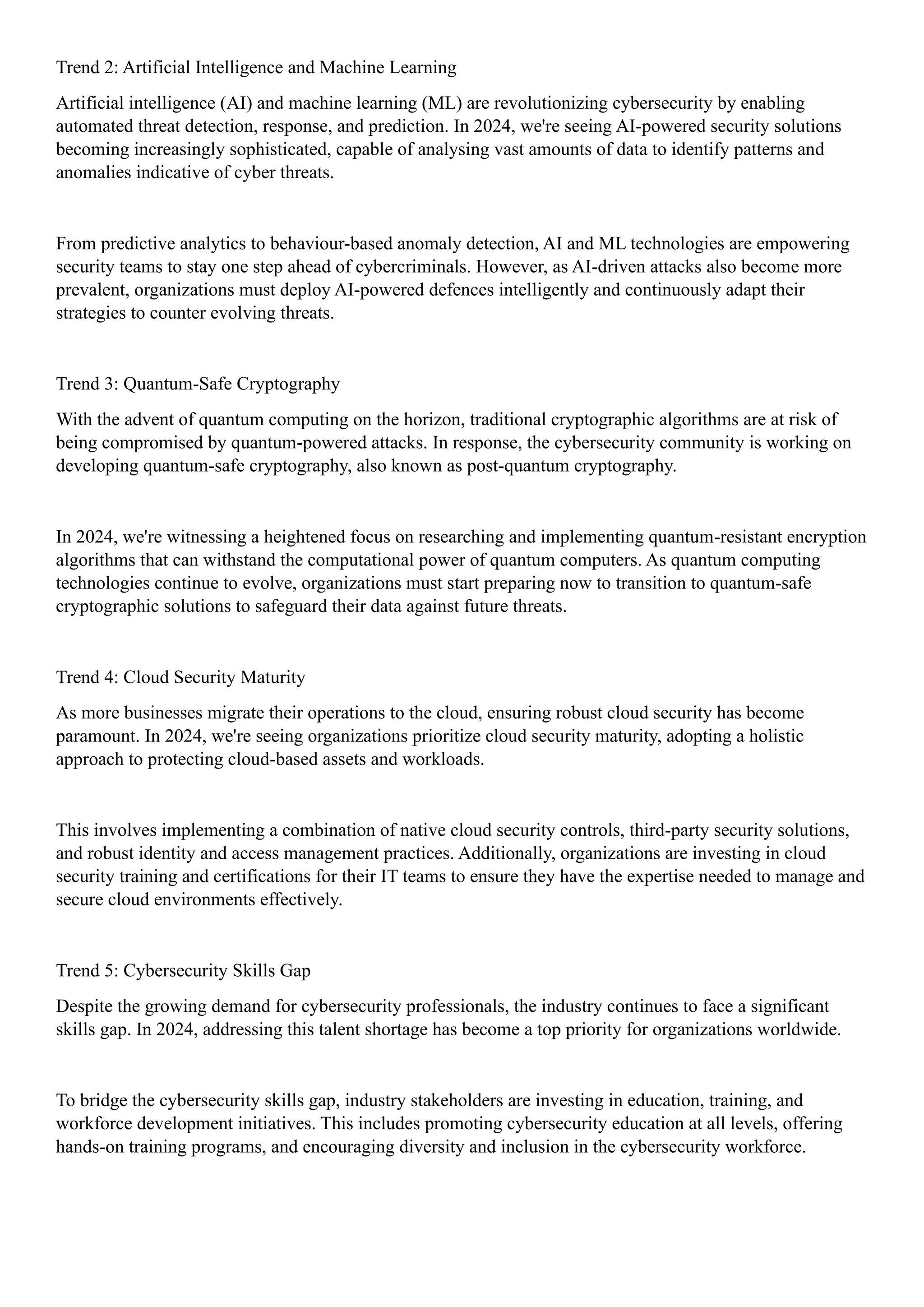Demystifying The Top 5 Cybersecurity Trends In 2024 Pdf