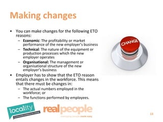 Demystifying TUPE - by HR experts Real People | PPTX | Business ...