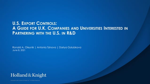 Demystifying US Export Control Regulations for Dual-Use Technologies | PDF