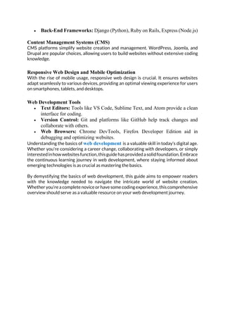 Demystifying Web Development A Comprehensive Guide to Understanding the ...