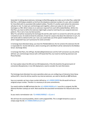 Demystify lync enterprise voice phone numbers and extension | PDF