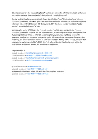 Demystify lync enterprise voice phone numbers and extension | PDF