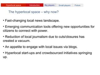Hyperlocal space | PPT